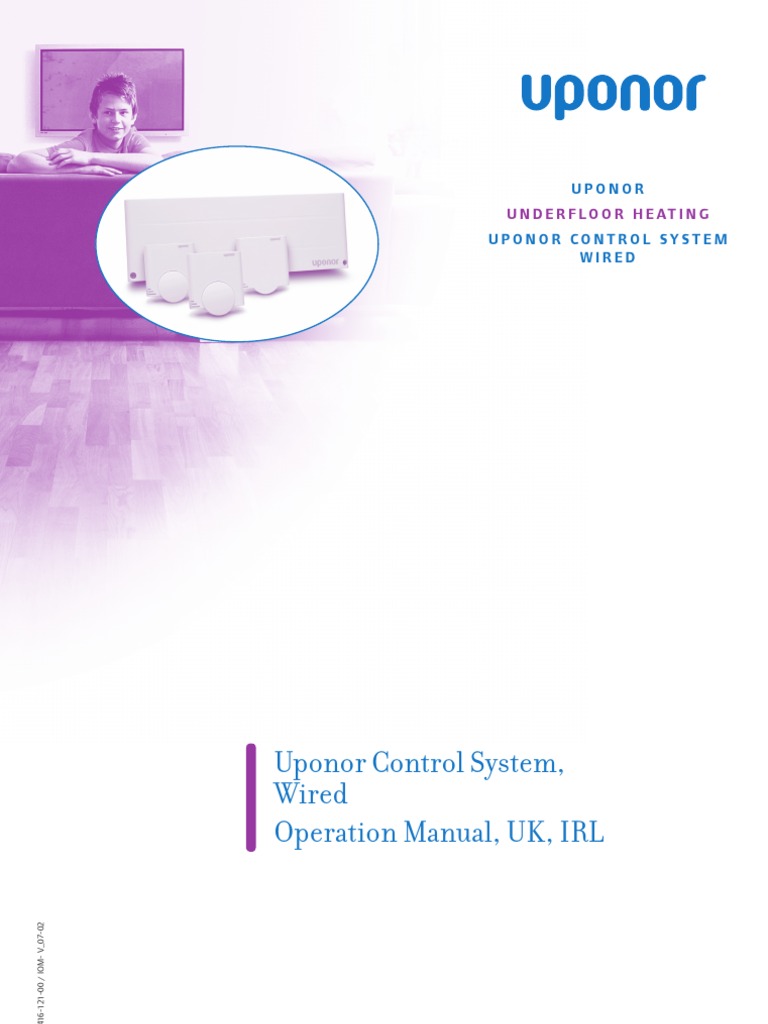Uponor Control System Manual | PDF | Thermostat | Control System
