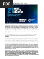 Daniel Fast Calendar | PDF | Fasting | Prayer
