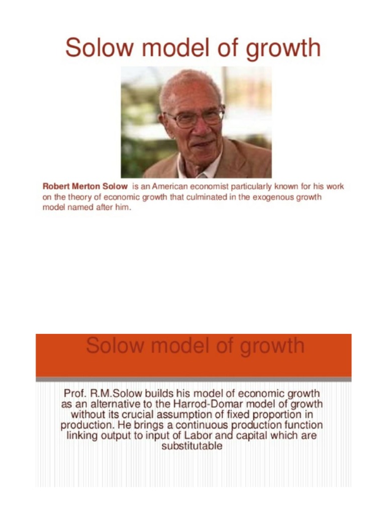 Solow Growth Model | PDF Solow Growth Model | PDF