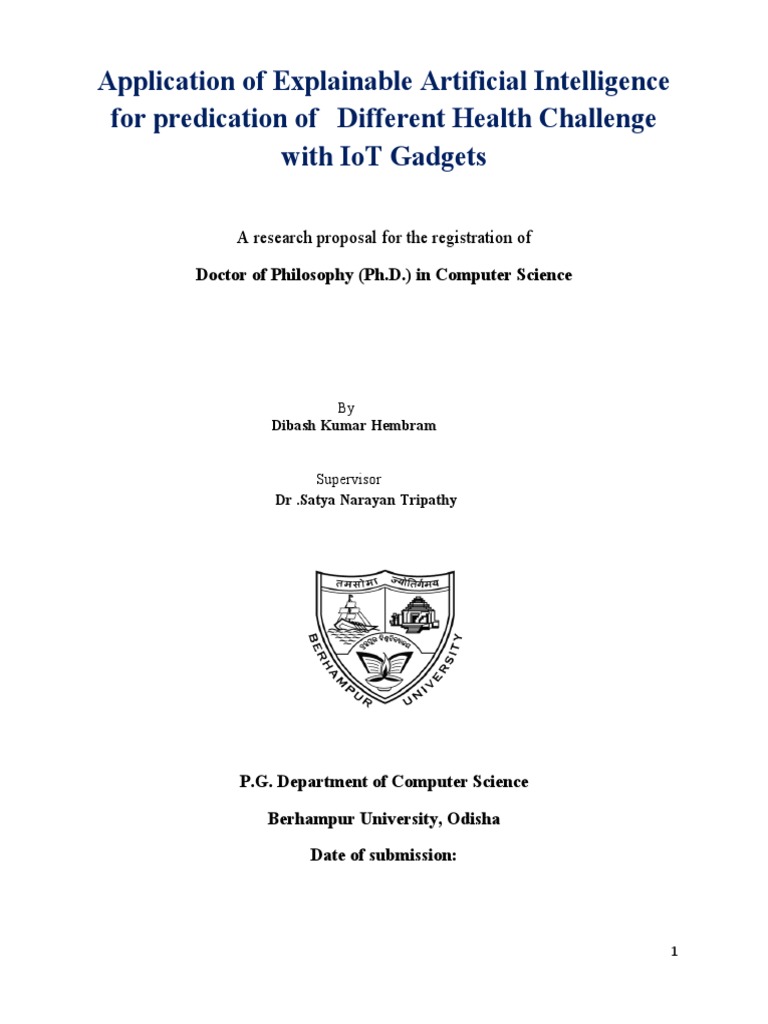 Application of Explainable Artificial Intelligence | PDF | Internet Of Things | Artificial ...