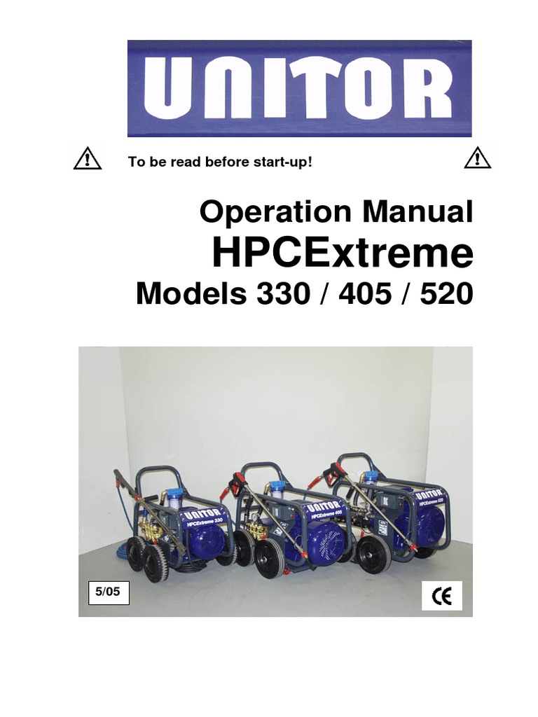 Unitor HPC Extreme Operation Manual | PDF | Pump | Fuse (Electrical)