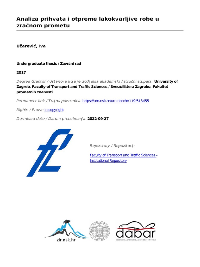 Otprema Lako Kvarljive Robe | PDF