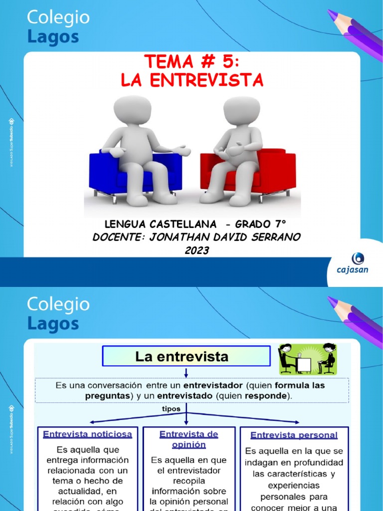 Ova 5 La Entrevista 7° Grado | PDF