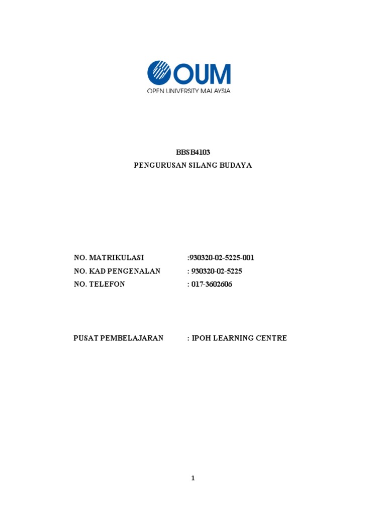 Contoh Pakaian Silang Budaya | PDF