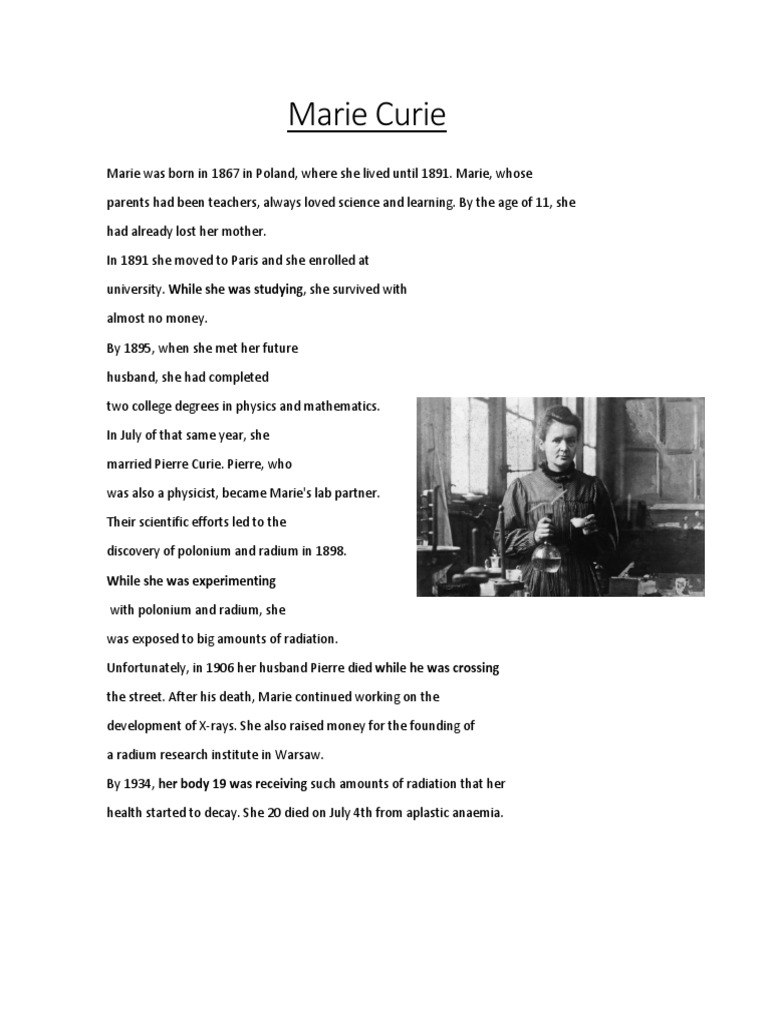 Marie Curie | PDF