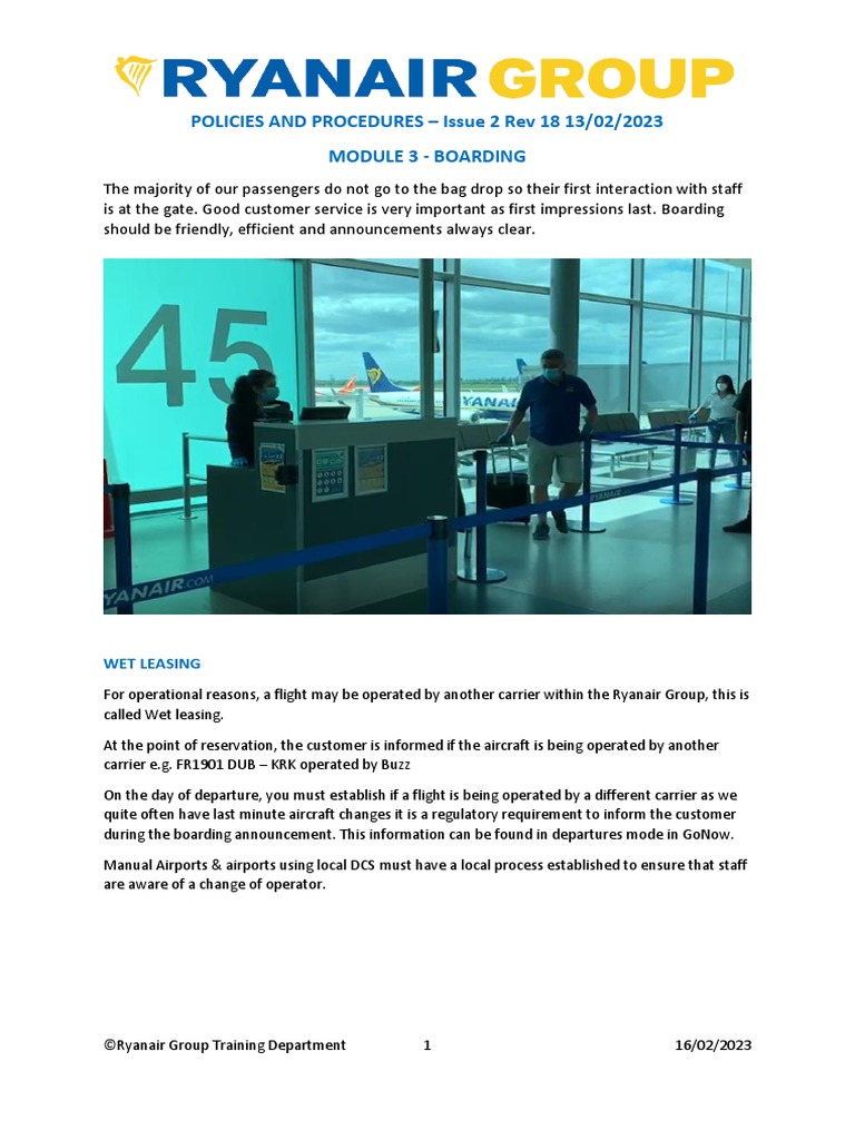 Module 3 Boarding Notes | PDF | Aviation | Transport