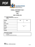 2025 Grade 7 June Maths Test | PDF