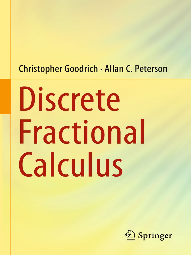 Discrete Fractional Calculus Pdf Function Mathematics Laplace