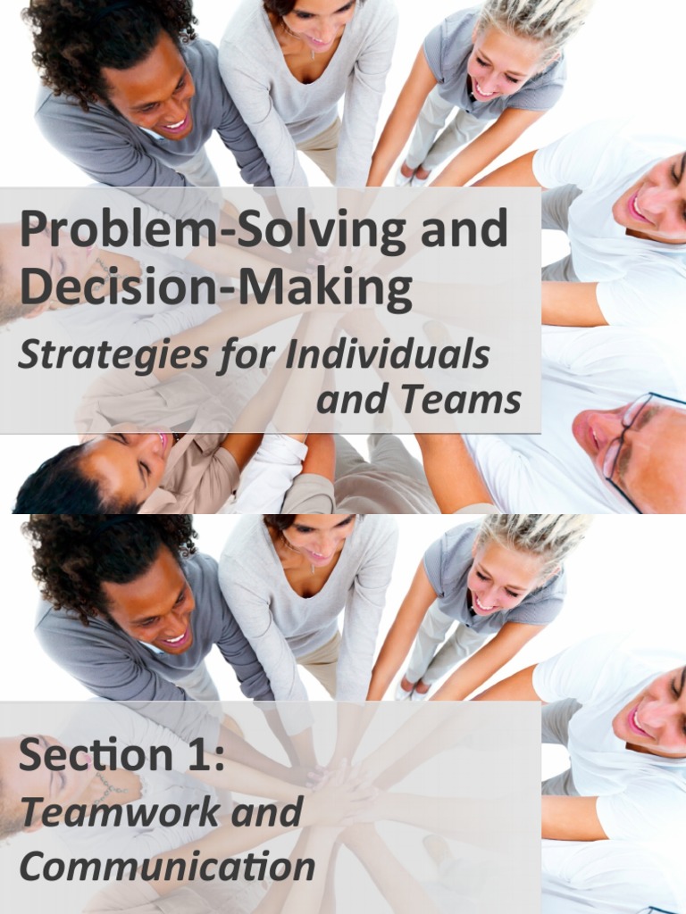 4 Problem Solving Module | PDF | Decision Making | Critical Thinking