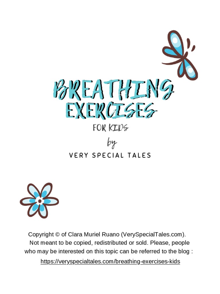 BREATHING EXERCISES - WORKSHEETS FOR KIDS by Very Special Tales - 2022 ...