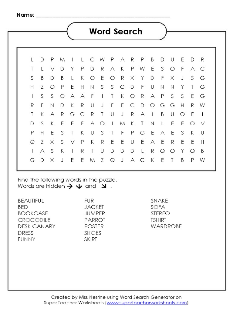 Word Search | PDF | Word Search | Linguistics