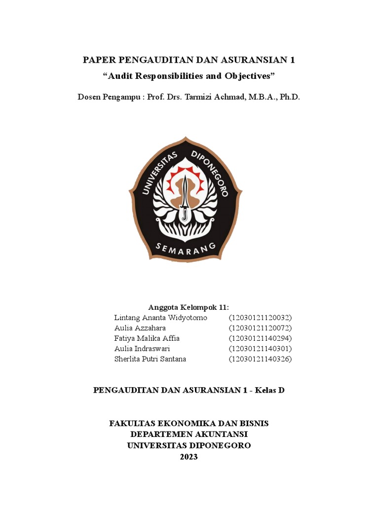 Salinan Discussion Group - Kelompok 11 - Audit | PDF