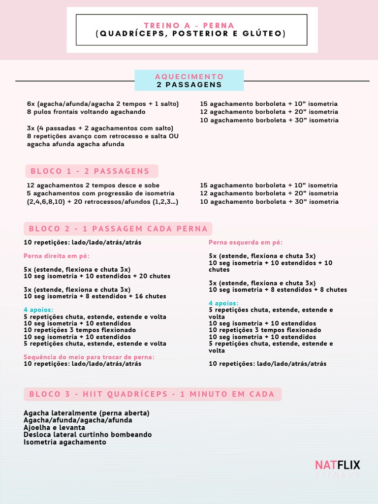 TREINO A - 3a SEMANA DE DEZEMBRO | PDF