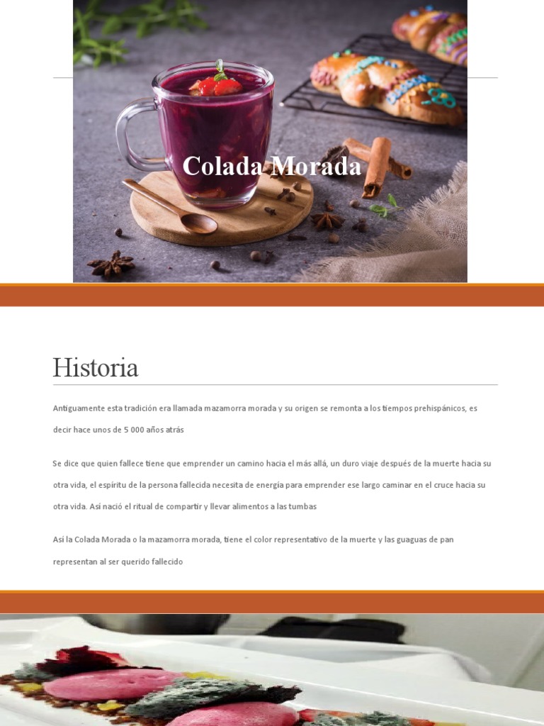 Tradición y Ciencia en Colada Morada | PDF