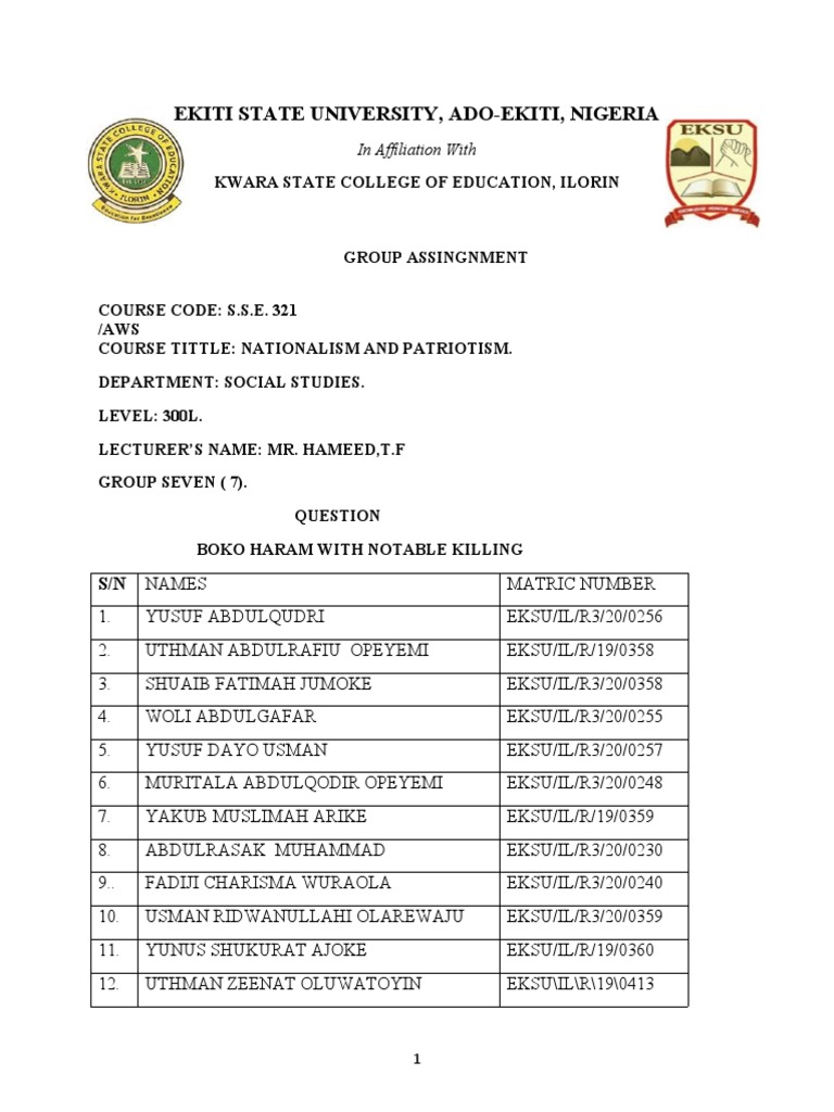 Boko Haram: Notable Killings Overview | PDF | Boko Haram | World Politics