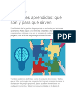 Formato de Lecciones Aprendidas | PDF