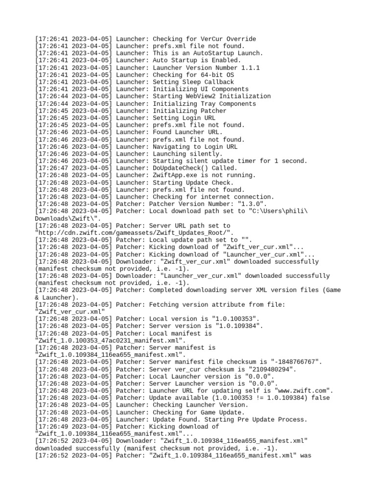 Launcher - Log (Old 1) | PDF | Download | Computer File