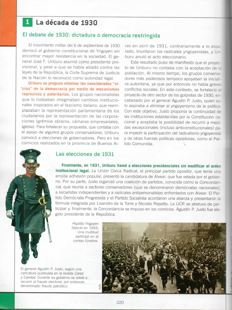 La Decada Infame (1930-1943) | PDF | Elecciones | Democracia