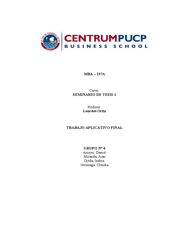 MBA 137A - Grupo 4 - TAF FINAL ST1 | PDF | Red privada virtual | Pequeñas y medianas empresas