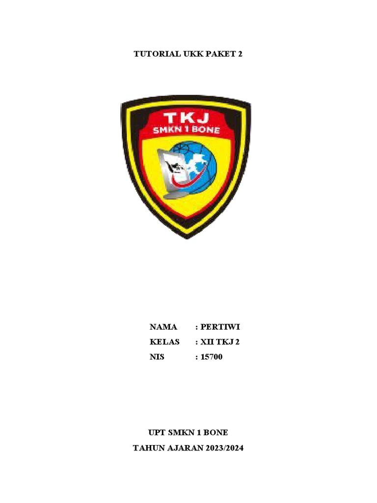 Tutorial Ukk Paket 2 | PDF