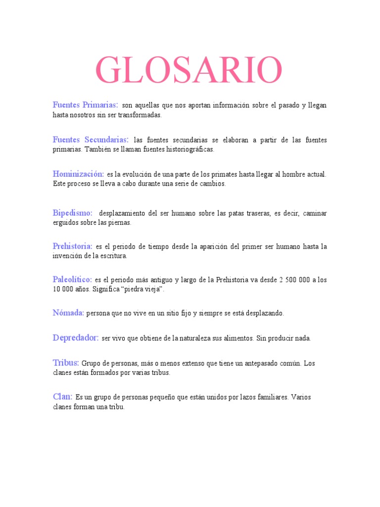 GLOSARIO | PDF