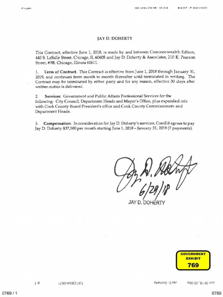 ComEd Four Doherty Contract | PDF