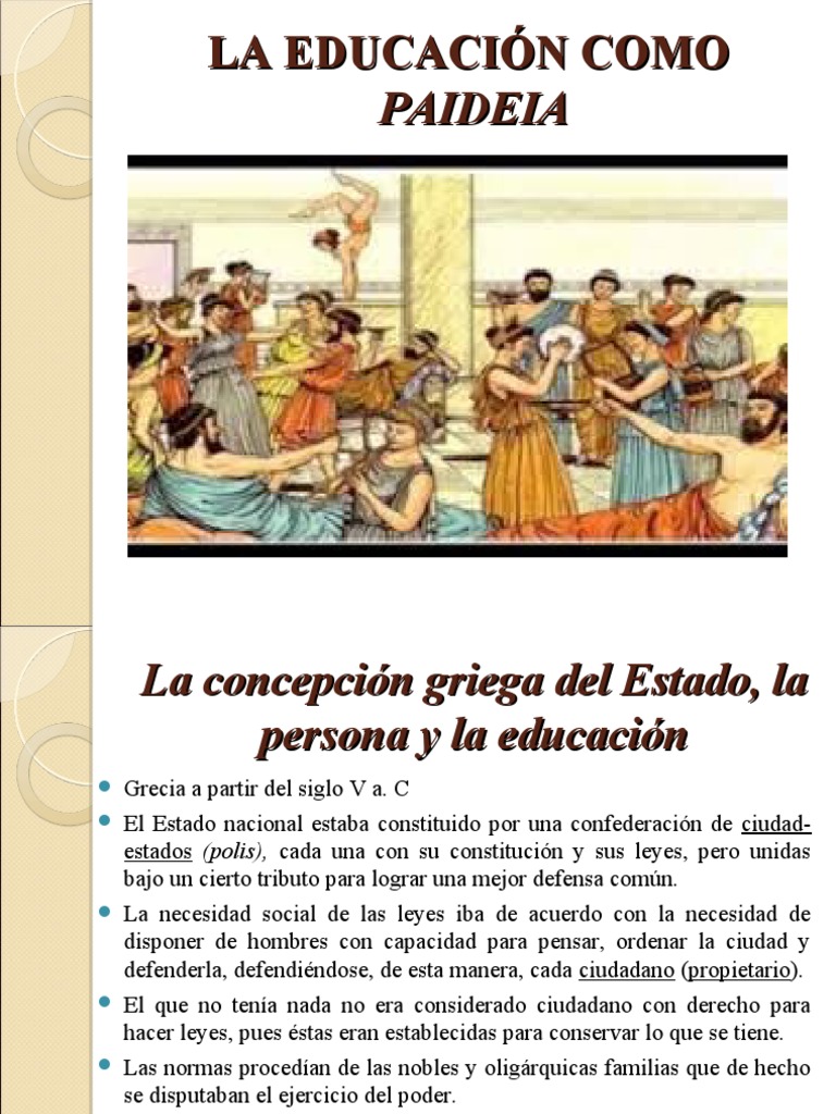 La Educación Como Paideia | PDF | Platón | Sócrates