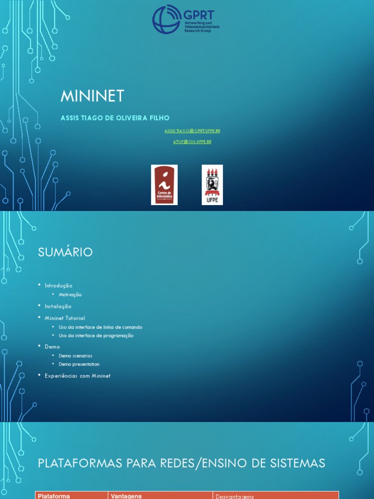 Aula 02 - Mininet | PDF