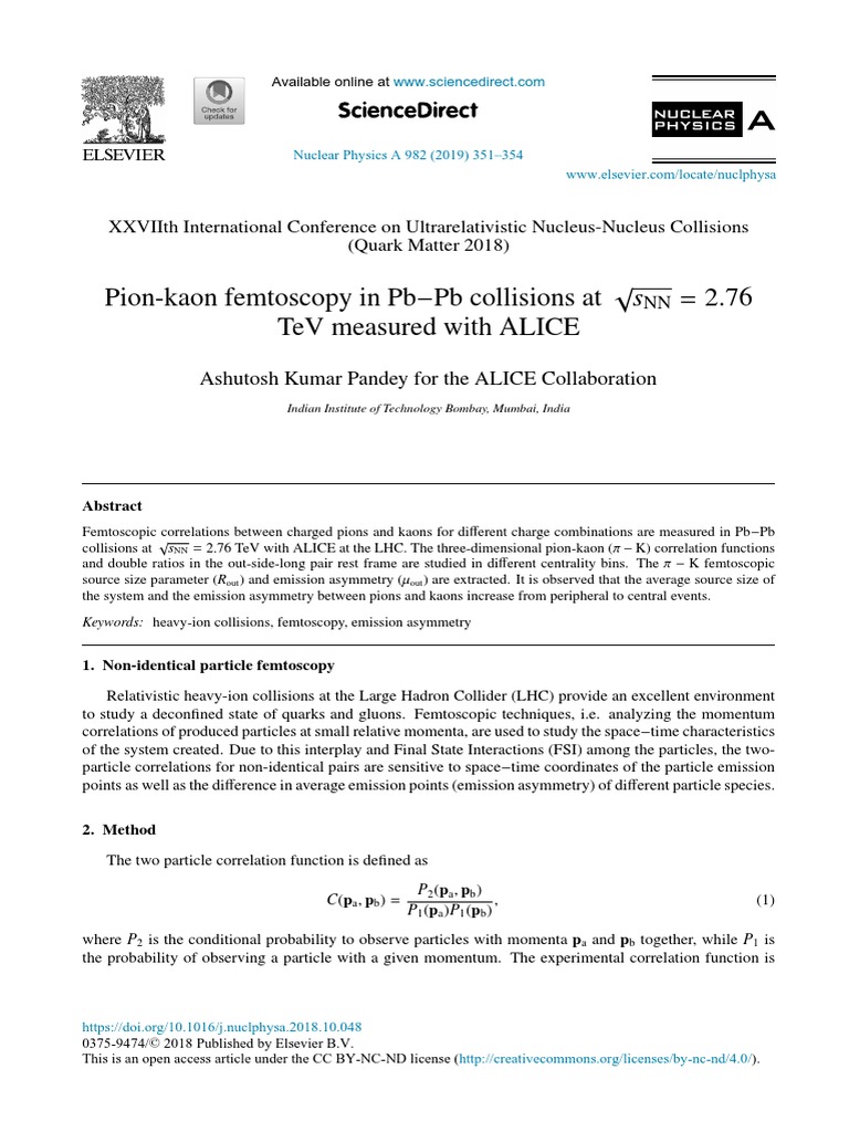 Pion-Kaon Femtoscopy in PB PB Collisions at SNN 2.76 TeV Measured With ...