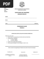Contoh Set Latihan PSRA 2025 | PDF