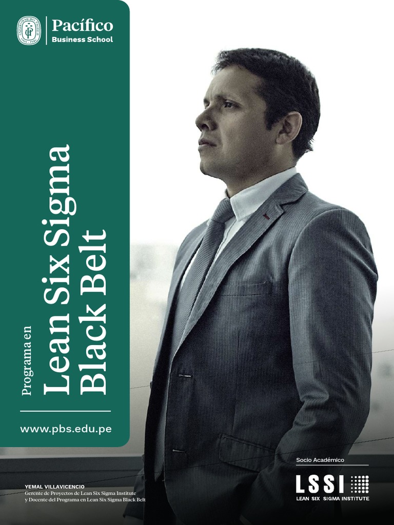 Programa Lean Six Sigma Black Belt | PDF | Lean Manufacturing | Six Sigma