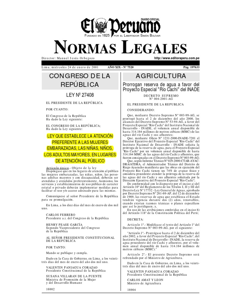 Ley 28683 | PDF | Multa (pena) | Perú