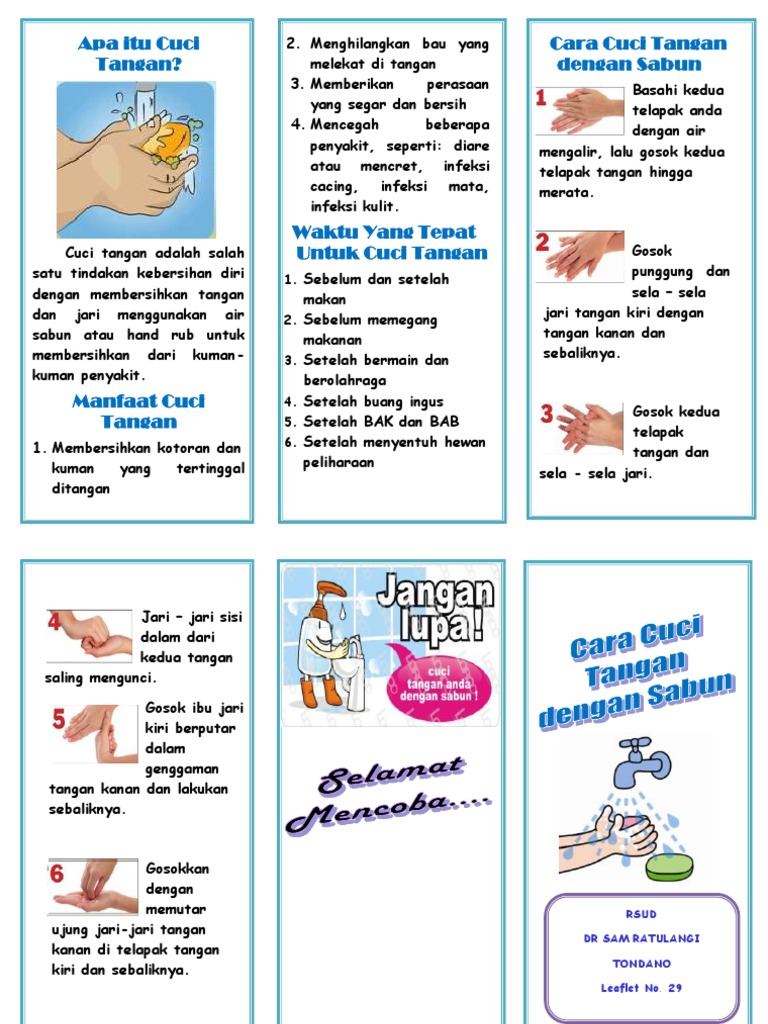 Leaflet Cuci Tangan | PDF