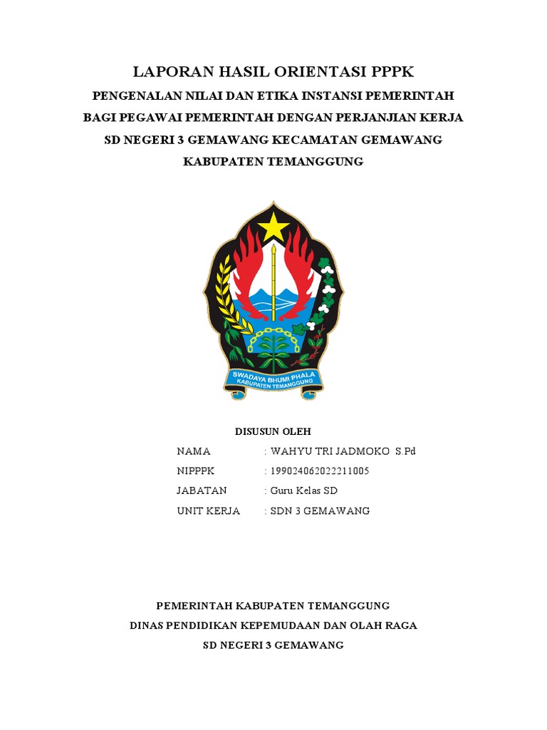 Sampul Hasil Orientasi PPPK | PDF