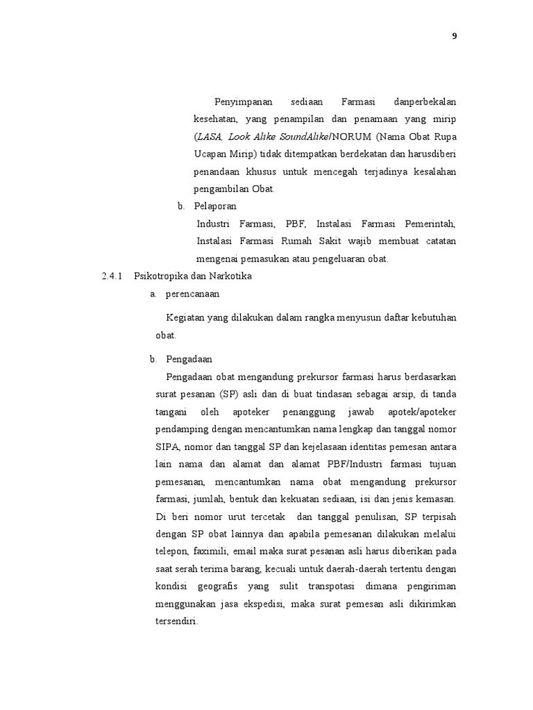 Penyimpanan Sediaan Farmasi Dan Perbekalan Kesehatan Pdf