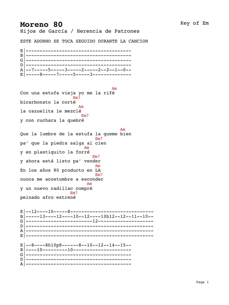 Moreno 80 | PDF | Álbumes | Música grabada