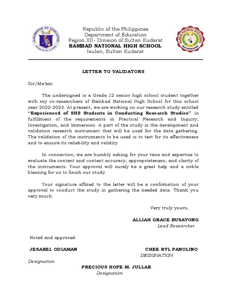 LETTER-TO-VALIDATORS (1) | PDF