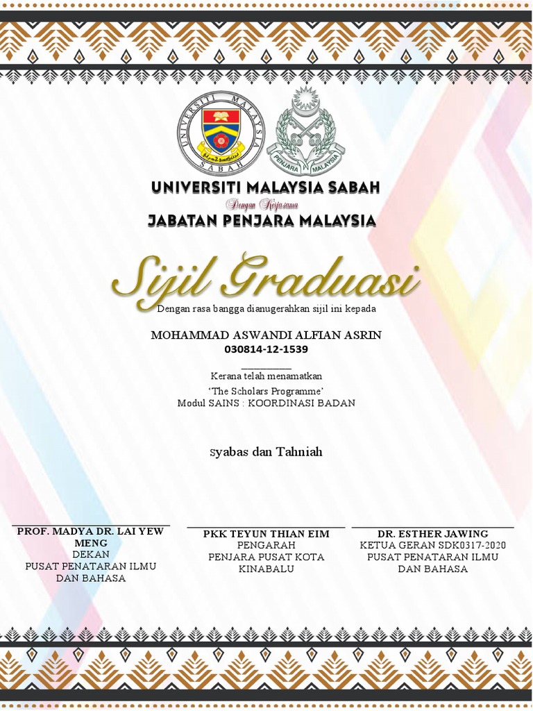 Sijil Graduasi | PDF