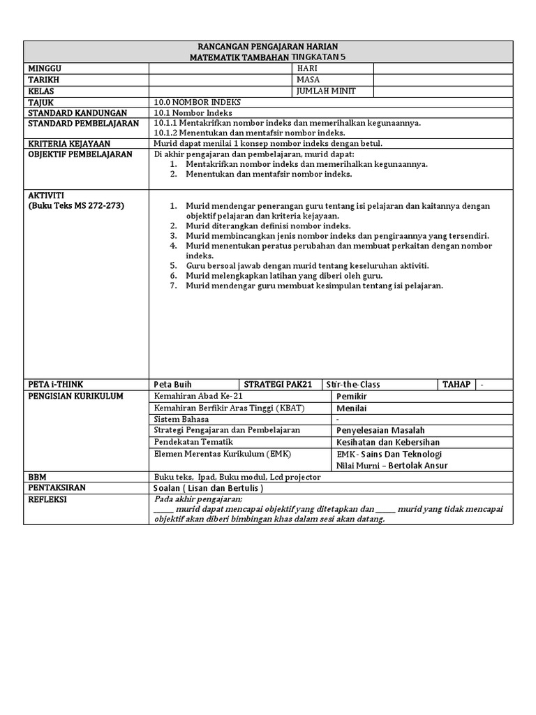 Bab 10 Nombor Indeks | PDF