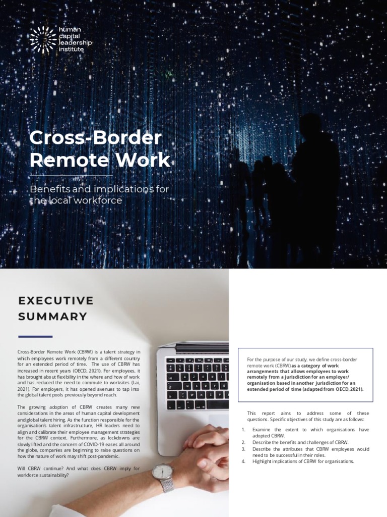 Cross Border Remote Work | PDF | Leadership | Employment
