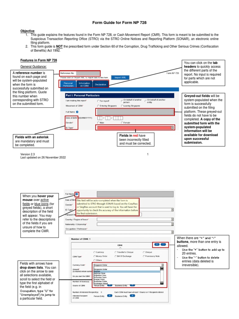 Form Guide For Form NP 728 As of 26 Nov 2022 | PDF | Computer Science | Software Engineering
