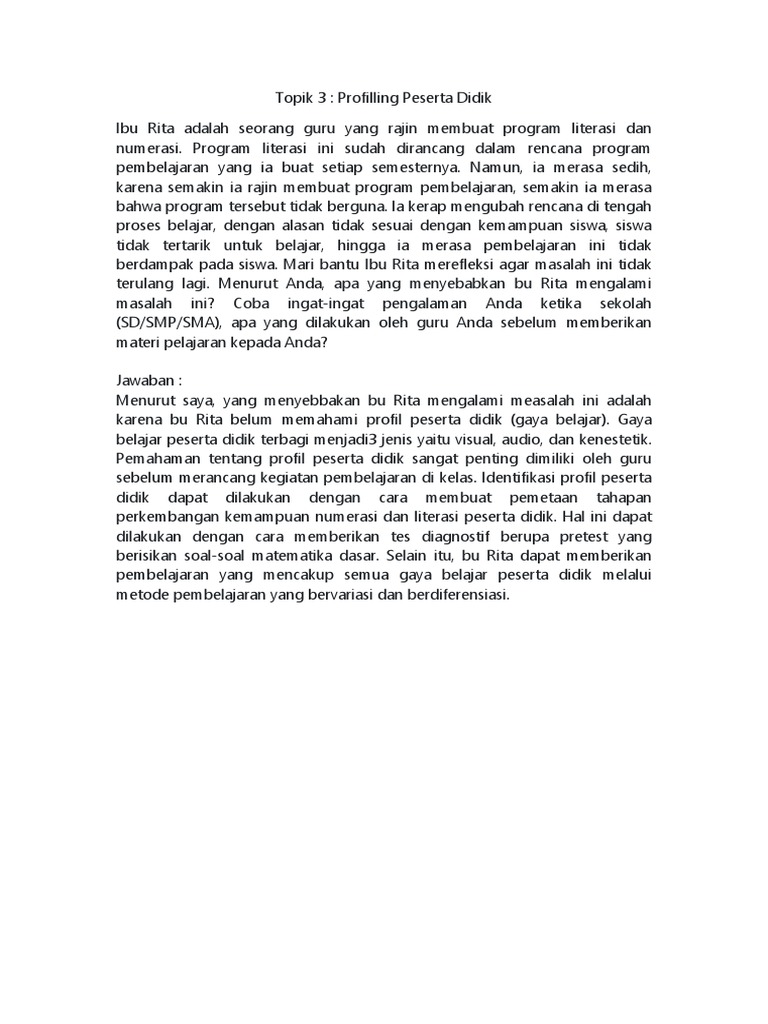 T3 Mulai Dari Diri | PDF