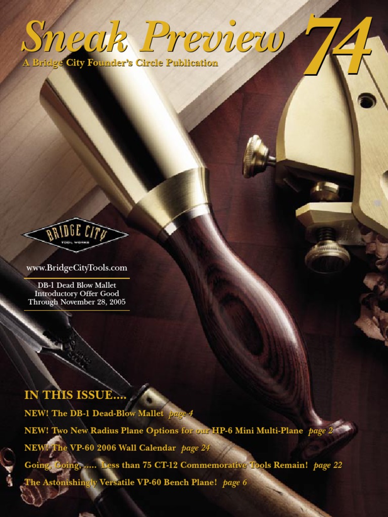 Bridge City Tool Works Sneak Preview 74 | PDF | Blade | Knife