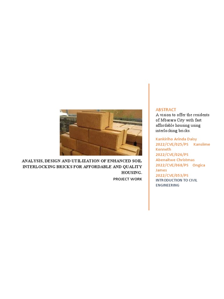 Introduction to civil engineering(Engineering method) | PDF | Brick ...
