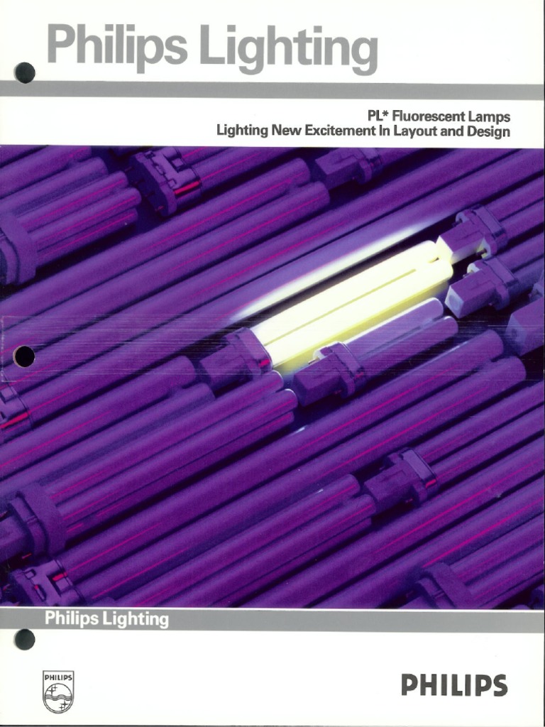 Philips PL Compact Fluorescent Lamps Overview Brochure 4-88 | PDF