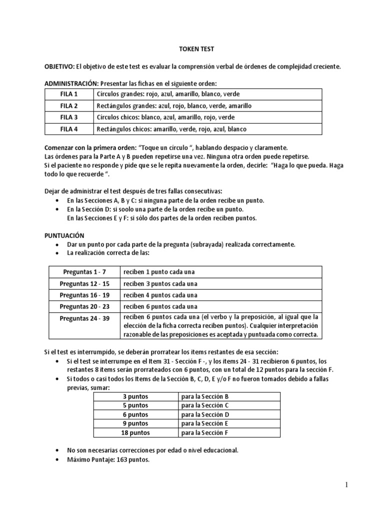TOKEN TEST (Manual) | PDF