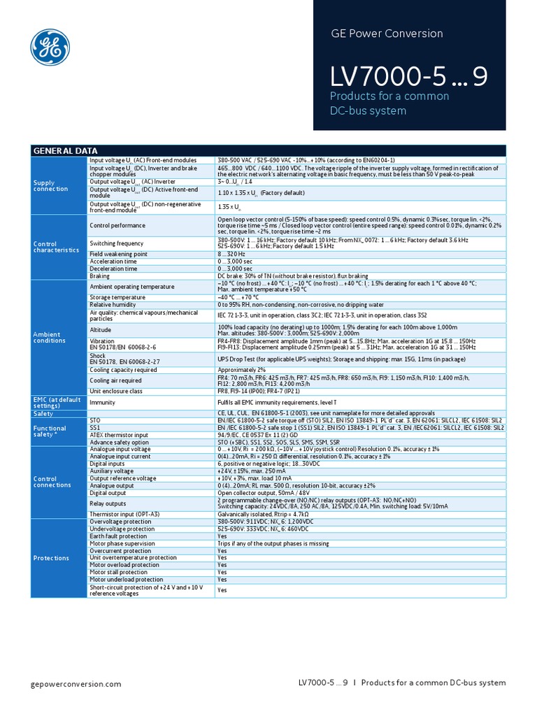 LV7000 Drive Manual Overview | PDF | Alternating Current | Power Inverter