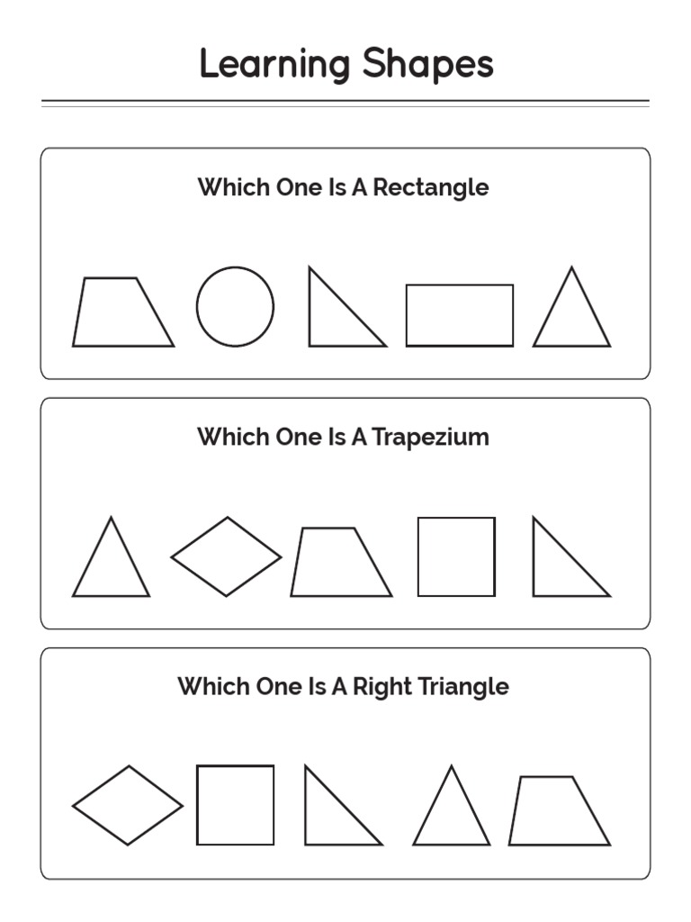 Learning Shapes: Which One Is A Rectangle | PDF