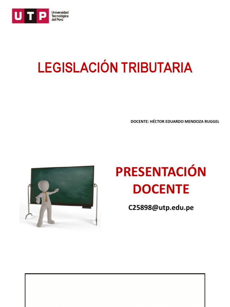 Legislacion Tributaria S1 | PDF | Impuestos | Gobierno