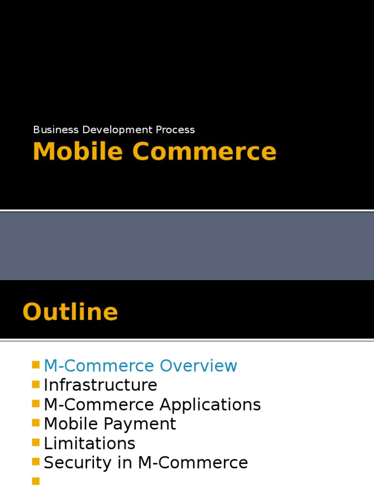 Mobile Commerce: Business Development Process | PDF | Mobile Phones | E ...